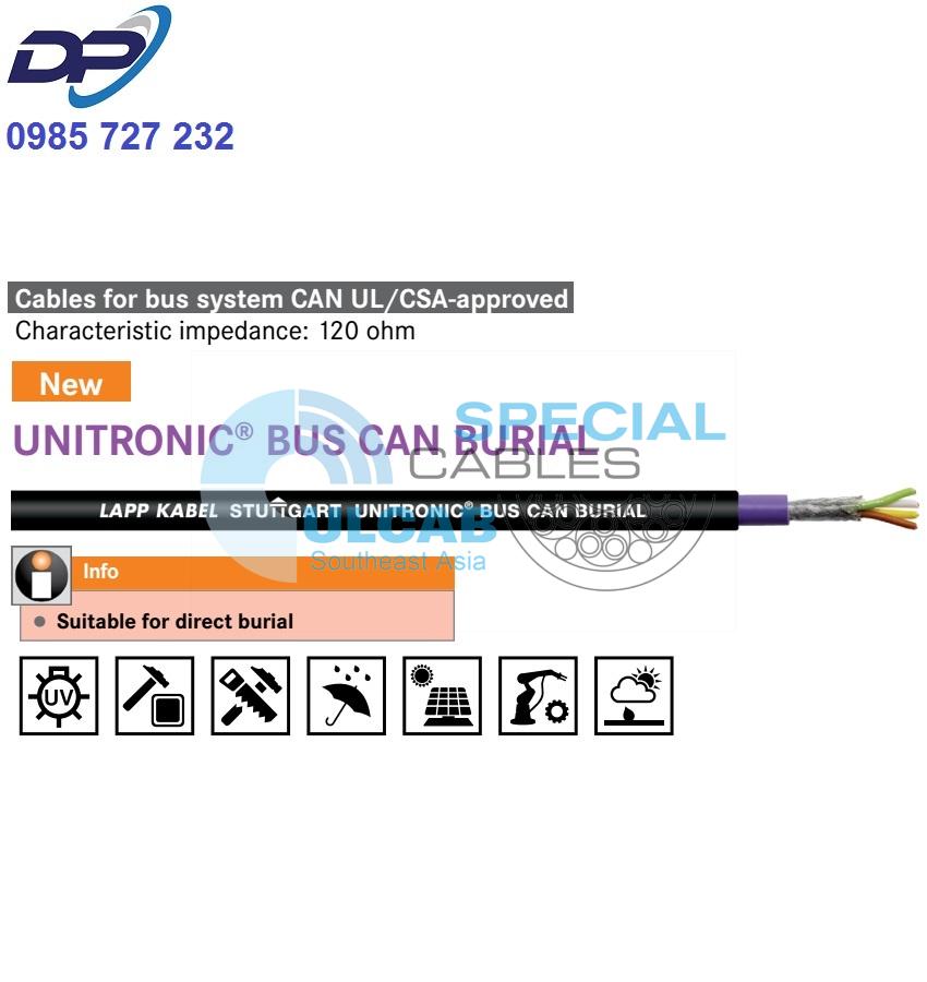 Cáp LAPP KABEL UNITRONIC® BUS CAN BURIAL | Chính Hãng - Chống Nhiễu ...