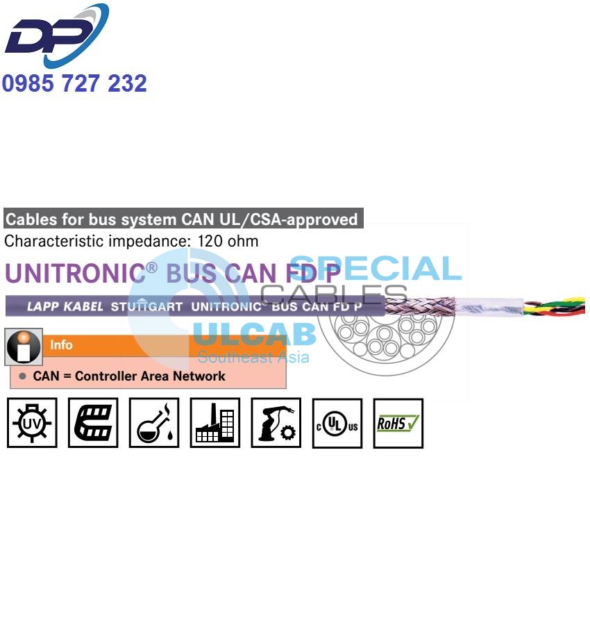 Cáp LAPP KABEL UNITRONIC® BUS CAN FD P | Chính Hãng - Chống Nhiễu - Giá ...