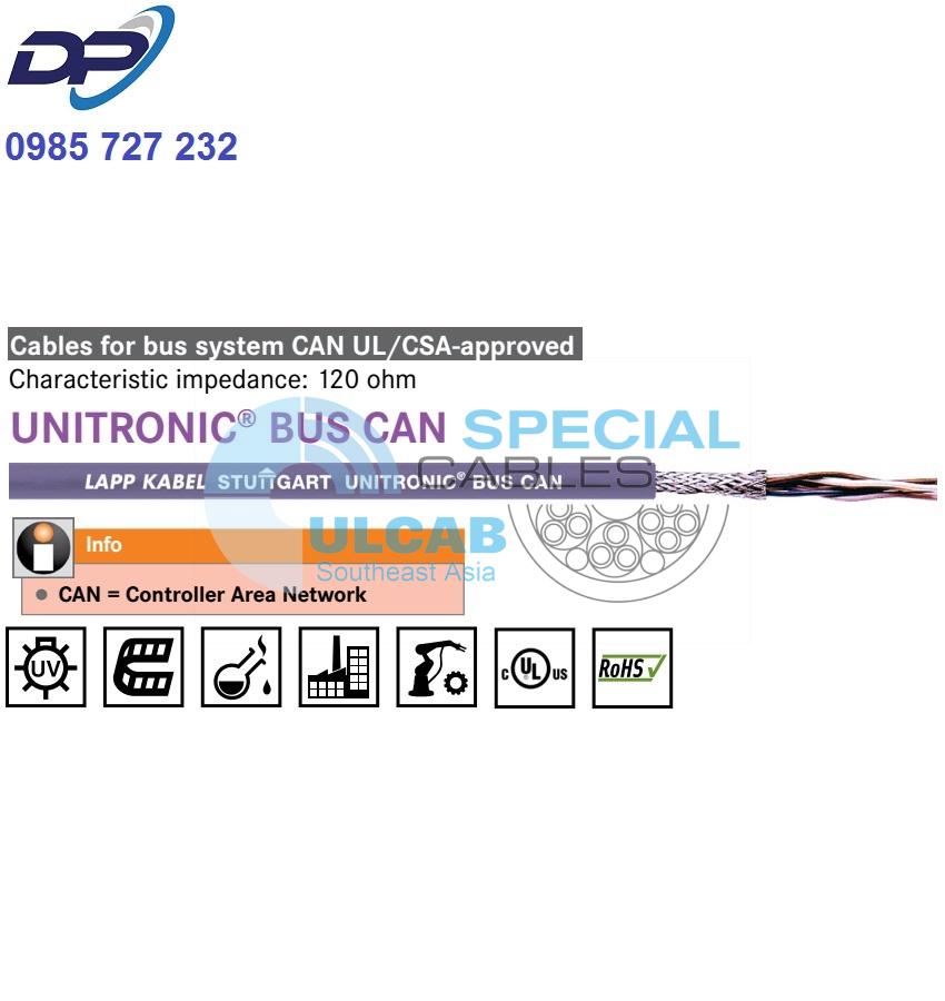 Cáp LAPP KABEL UNITRONIC® BUS CAN | Chính Hãng - Chống Nhiễu - Giá Tốt ...