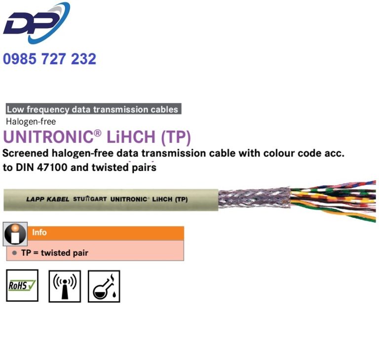 Bán Lẻ Cáp LAPP KABEL UNITRONIC® LiHCH (TP) | Chính Hãng - Chống Nhiễu ...