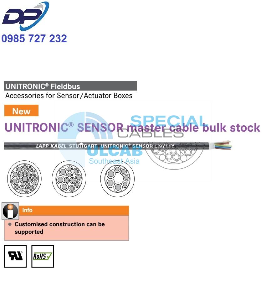 Cáp LAPP KABEL UNITRONIC® SENSOR master cable | Chính Hãng - Giá Tốt ...