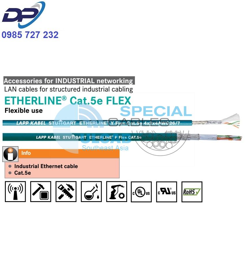 Cáp Mạng LAPP KABEL ( 2170283 ) 2 x 2 x AWG26/7 | ETHERLINE® H Flex CAT ...