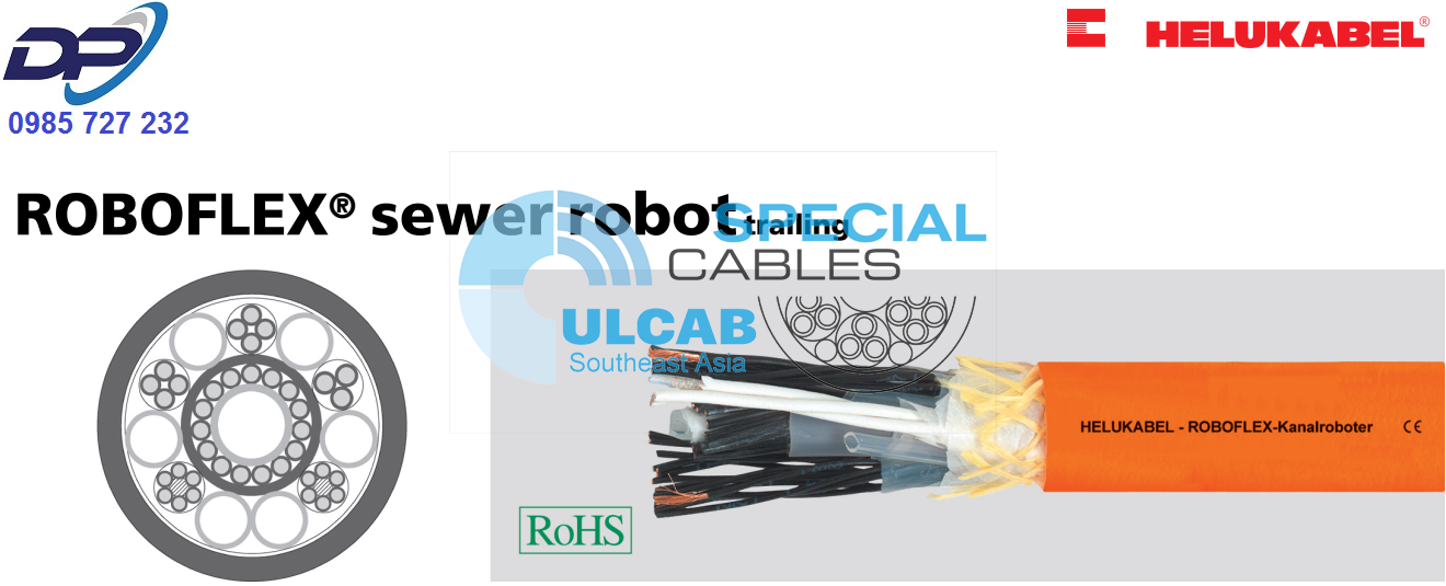 Dây Cáp Điều Khiển Helukabel ROBOFLEX® sewer robot | Chính Hãng - Giá ...