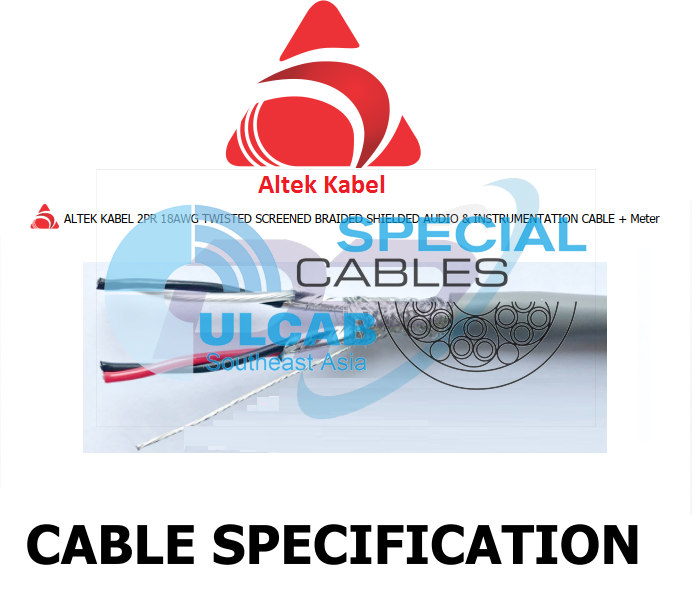 Cáp Tín Hiệu Điều Khiển Vắn Xoắn 2 Lớp Chống Nhiễu 2PR 18AWG AL foil ...