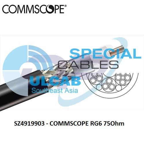 "SZ4919903" Cáp Đồng Trục Coaxial Drop Cable COMMSCOPE RG6 75Ohm Black ...